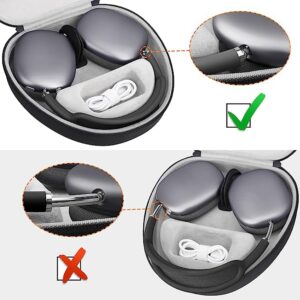 Hard Case for New AirPods Max, Travel Carrying Headphone Case with Music Cool Music Earpad Cover Protective Portable Storage Bag Gift APM5