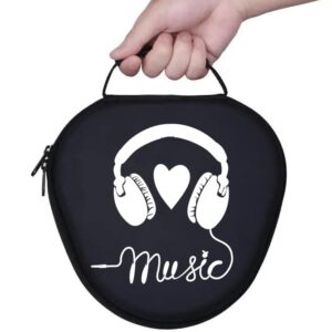 Hard Case for New AirPods Max, Travel Carrying Headphone Case with Music Cool Music Earpad Cover Protective Portable Storage Bag Gift APM5