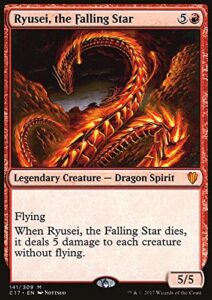 mtg magic: the gathering - ryusei, the falling star (141) commander 2017 c17