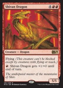 magic: the gathering - shivan dragon (281/269) - magic 2015