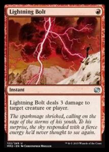 magic: the gathering - lightning bolt (122/249) - modern masters 2015 - foil