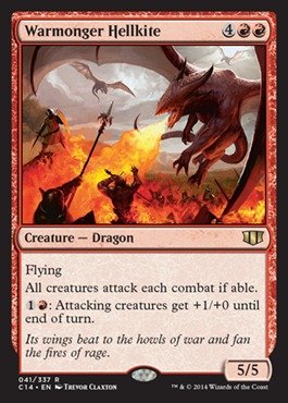 Magic: the Gathering - Warmonger Hellkite (041/337) - Commander 2014