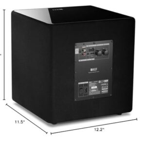 KEF Kube8b 8 Inch 300 Watt Powered Subwoofer (Black)