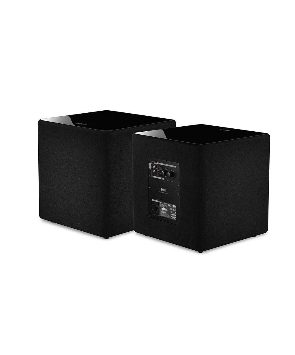 KEF Kube8b 8 Inch 300 Watt Powered Subwoofer (Black)