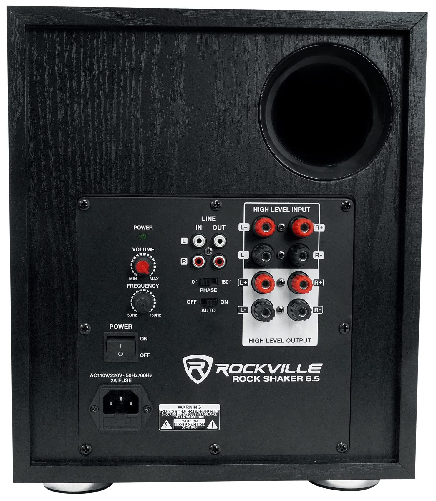 Rockville Rock Shaker 6.5" Inch Black 200w Powered Home Theater Subwoofer Sub