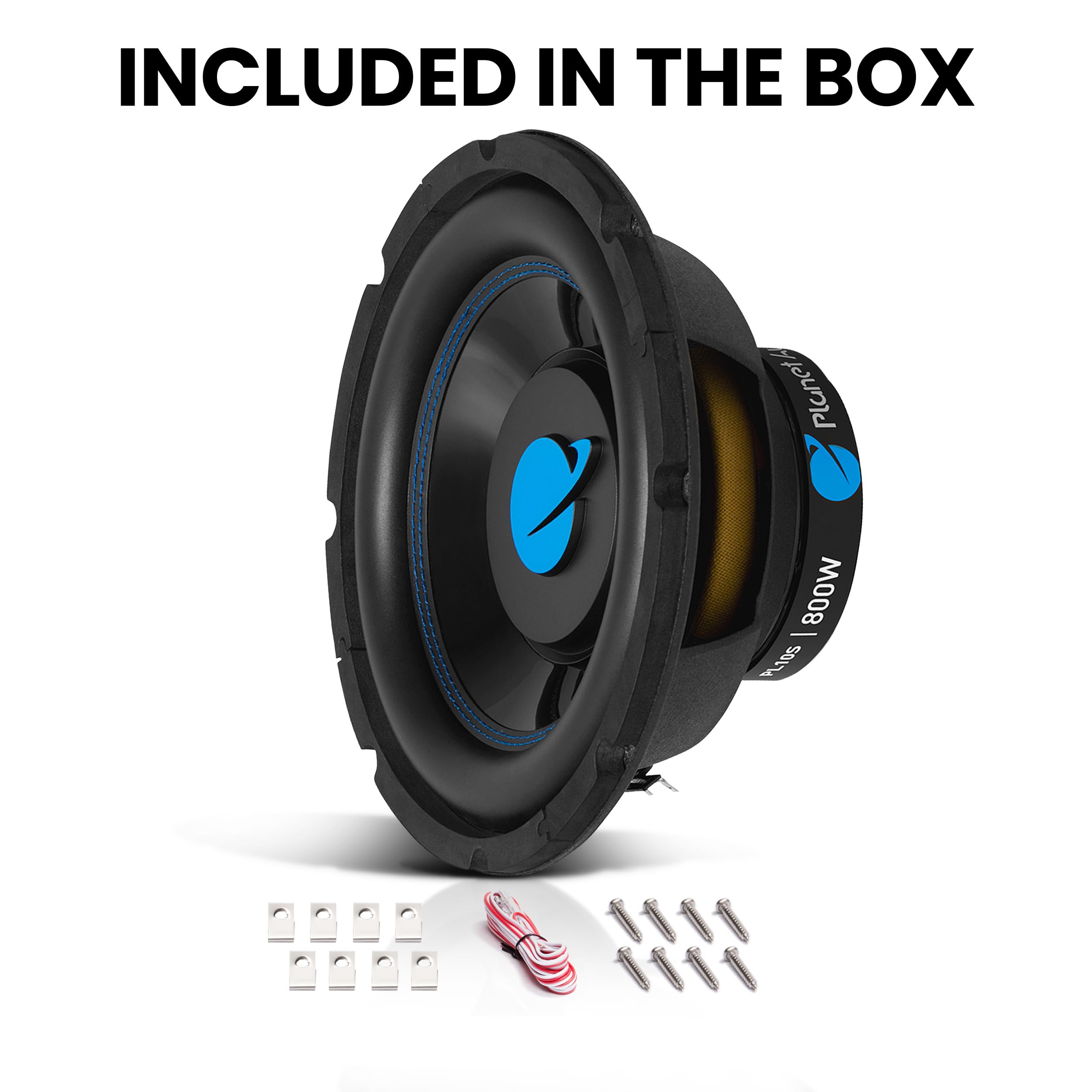 Planet Audio PL10S Anarchy Series 10 Inch Car Subwoofer - 800 Watts Max, Dual 4 Ohm Voice Coil, Sold Individually, Hook Up to Amp