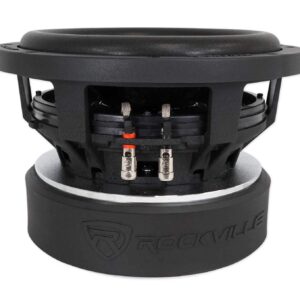 Rockville Punisher 10D1 10" 5000w Peak Competition Car Audio Subwoofer Dual 1-Ohm Sub 1250w RMS CEA Rated, Black