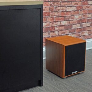 Rockville Rock Shaker 6.5" Inch Wood 200w Powered Home Theater Subwoofer Sub