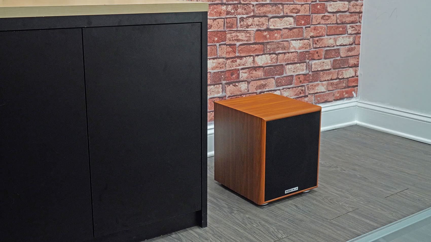 Rockville Rock Shaker 6.5" Inch Wood 200w Powered Home Theater Subwoofer Sub