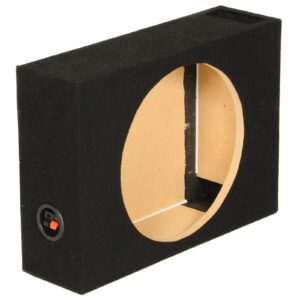 qpower shallow112 single 12" vented shallow subwoofer sub box enclosure