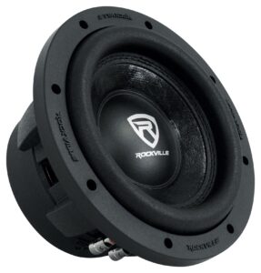 rockville w8k6d2 v2 8" 1400w peak car stereo subwoofer dual 2-ohm sub 350w rms