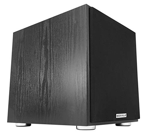 Rockville Rock Shaker 8" Inch Black 400w Powered Home Theater Subwoofer Sub