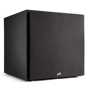 Polk Monitor XT12 Powered Sub - 12" Dynamic Balanced Woofer & 100W Class A/B Amplifier, Low-Resonance MDF Cabinet & Removable Grille, Dolby Atmos & DTS:X Compatible, Midnight Black