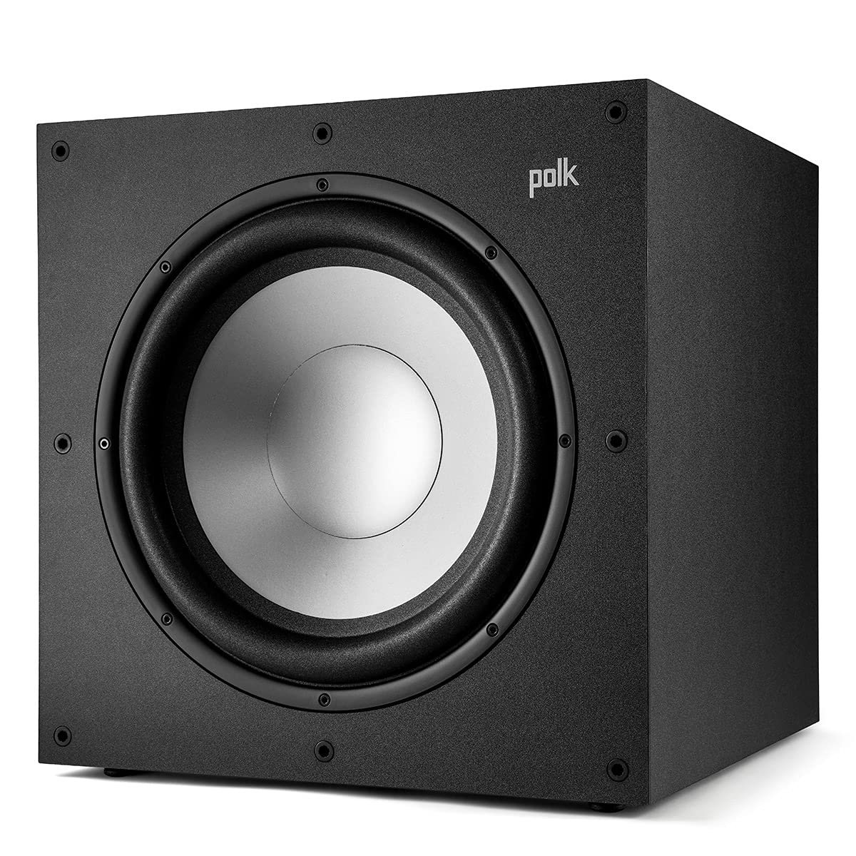 Polk Monitor XT12 Powered Sub - 12" Dynamic Balanced Woofer & 100W Class A/B Amplifier, Low-Resonance MDF Cabinet & Removable Grille, Dolby Atmos & DTS:X Compatible, Midnight Black