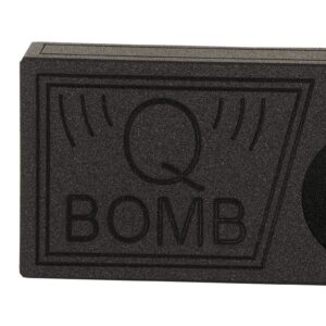 Q Power QBomb Single 10 Inch Vented Subwoofer Sub Box with Black Bedliner Spray