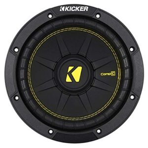 kicker cwcs84 compc 8" subwoofer single voice coil 4-ohm