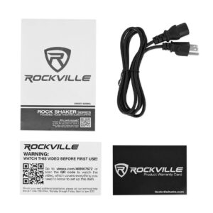 Rockville Rock Shaker 10" Inch White 400w Powered Home Theater Subwoofer Sub