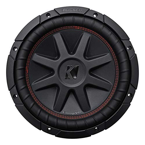 KICKER CompVR 10-Inch (25cm) Subwoofer, DVC, 4-Ohm, 350W