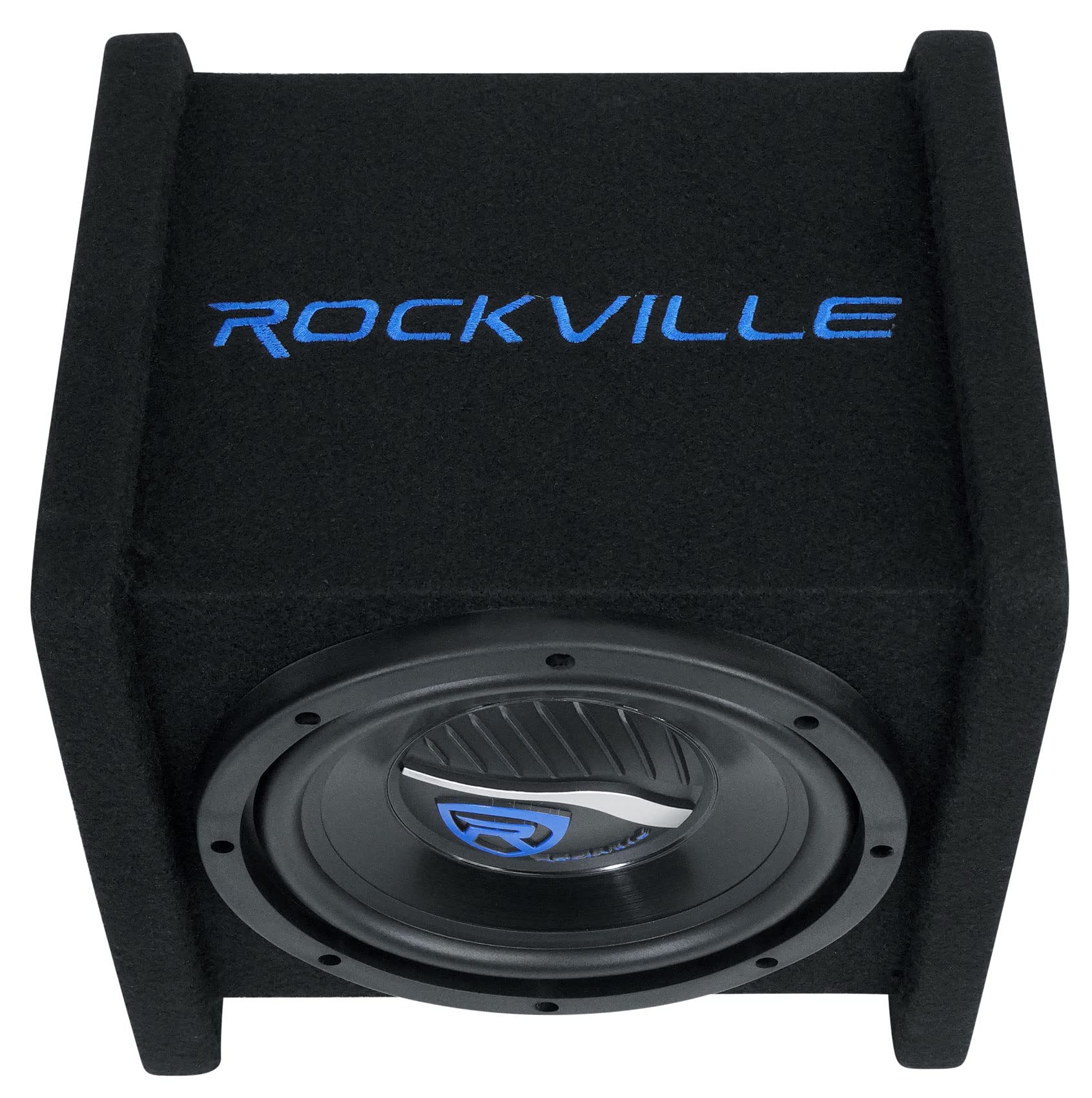 Rockville RV8P 8" 400w Car Audio Subwoofer in Vented Sub Enclosure Box - 4 Ohm,Black