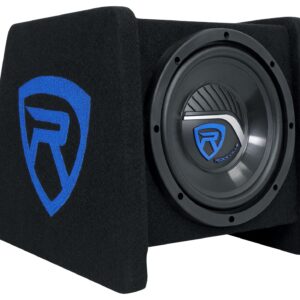 Rockville RV8P 8" 400w Car Audio Subwoofer in Vented Sub Enclosure Box - 4 Ohm,Black