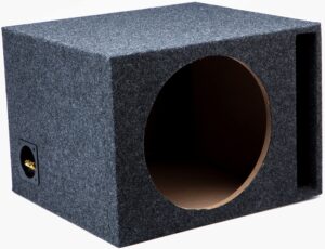 american sound connection car audio single 12" vented subwoofer stereo sub box ported enclosure 5/8" mdf