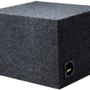 American Sound Connection Car Audio Single 12" Vented Subwoofer Stereo Sub Box Ported Enclosure 5/8" MDF