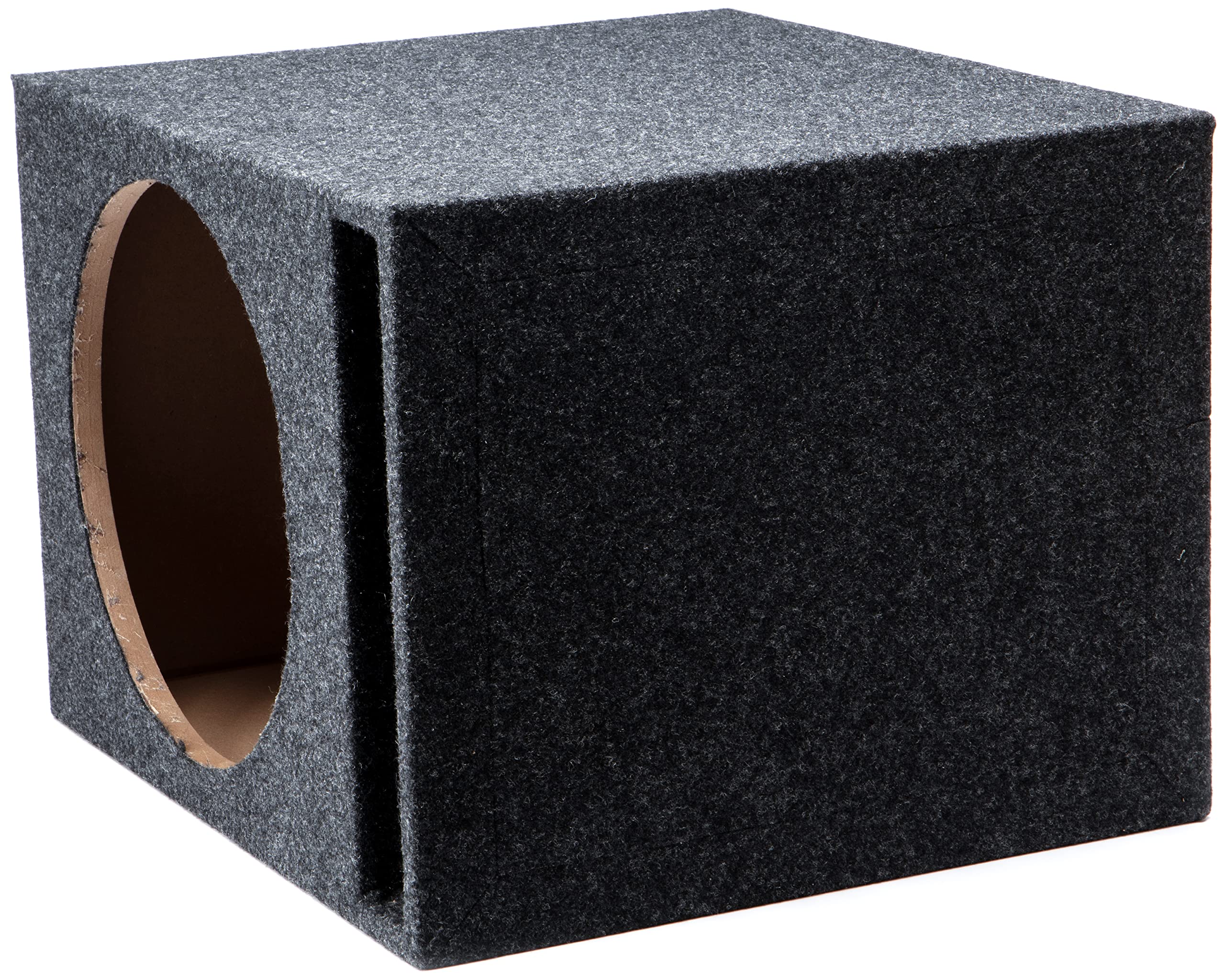 American Sound Connection Car Audio Single 12" Vented Subwoofer Stereo Sub Box Ported Enclosure 5/8" MDF