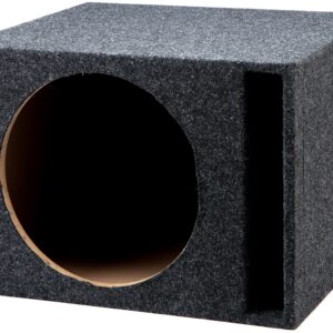 American Sound Connection Car Audio Single 12" Vented Subwoofer Stereo Sub Box Ported Enclosure 5/8" MDF