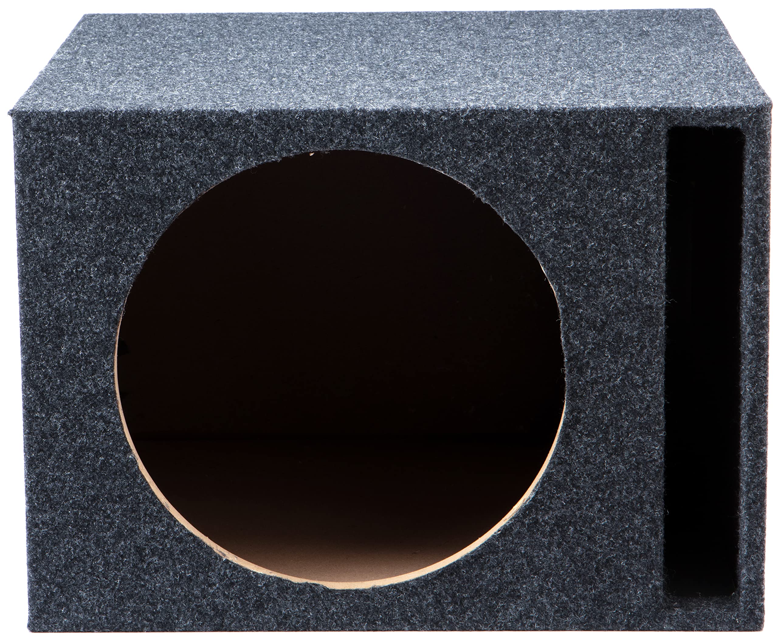 American Sound Connection Car Audio Single 12" Vented Subwoofer Stereo Sub Box Ported Enclosure 5/8" MDF