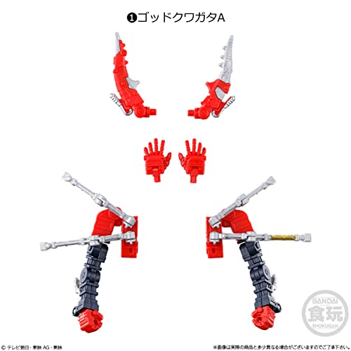 Bandai Shokugan Super Mini PLA Ohsama Sentai King-Ohger Shugod Gattai Series 01 King Ohger Set