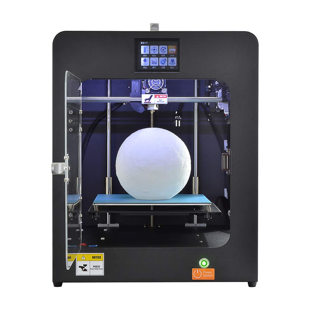 HUAFAST 3D Printer HS-Mini S High Resolution Enclosed Industrial Large Size 200x200x200mm Build Area Support 1.75mm PLA ABS PETG Wood TPU Flexible Filament for School Education Family Maker DIY Liker