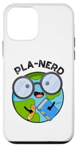 iphone 12 mini pla-nerd funny planet pun case