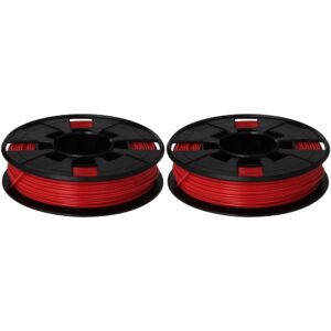 makerbot pla 3d printing filament small spool for use with makerbot's replicator mini and mini+ line of 3d printers, non-toxic resin, 1.75mm diameter, red (mp05789) (pack of 2)