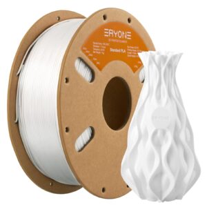 eryone pla filament 1.75mm, 3d printer filament pla +/- 0.03mm, 1kg(2.2lbs)/spool, white