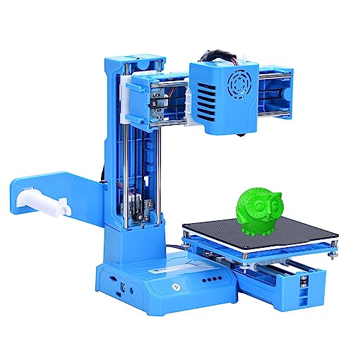 Wennzy 3D Printer Mini Desktop Printing Machine for Kids 100x100x100mm Print Size Removable Platform One-Key Printing with TF Card PLA Sample Filament for Beginners Household Education