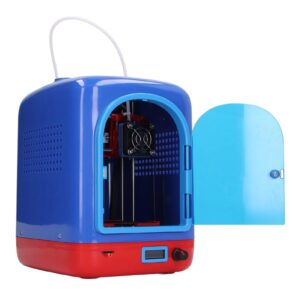 mini 3d printer, resume printing, removable build plate, pla filament, full enclosed diy printer for kids & beginners (us plug)