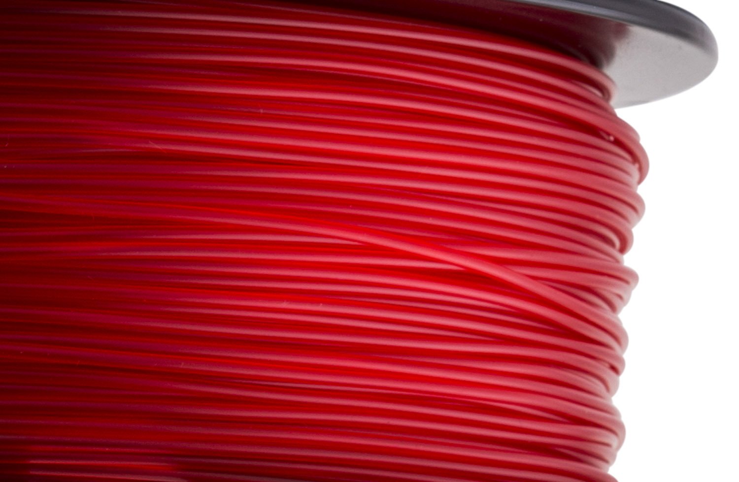 HATCHBOX PLA 3D Printer Filament, Dimensional Accuracy +/- 0.03 mm, 1 kg Spool, 1.75 mm, Transparent Red