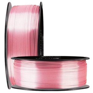 ttyt3d silk shine rose gold 3d printer pla filament, 1.75mm 1kg 2.2lbs spool 3d printing material widely compatible for fdm 3d printer