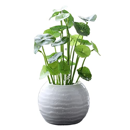 Classic Artificial Plants Decor Fake Plant Mini Artificial Green Potted Artificial Plant with Potted Desk Home Bedroom Bathroom Rack Farmhouse Office Table House Window Sill Decoration Fake Potted Pla