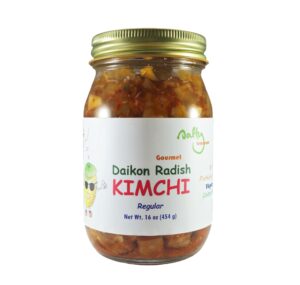 daikon radish kimchi - 16oz - (vegan, gluten free)