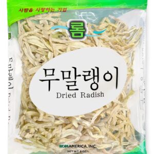 ROM AMERICA [ 6 oz ] Dried Radish Daikon Strips 무말랭이