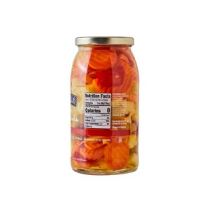 DeLallo Hot Giardiniera, 25.5 Ounce Jar 6 Pack, Spicy Hot Mixed Vegetable Condiment for Sandwiches and Burgers, 100% Cured, Gluten Free, Non-GMO, Grown in Greece