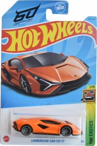 hot wheels lamborghini sian fkp 37, hw exotics 1/10 [orange] 163/250