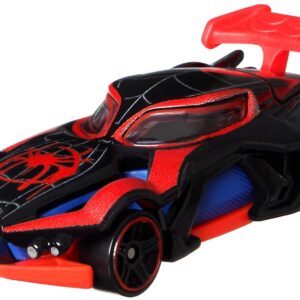 Hot Wheels Marvel Spider-Man Toy Cars 5-Pack in 1:64 Scale, Set of 5: Spider-Man, Proto-Suit Spider-Man, Miles Morales, Spider-Gwen & Venom