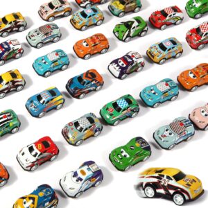 aruytps 36pcs mini pull back cars for kids toddlers 3-5 4-8 years old, race cars party favors bulk vehicles set, classroom prizes box pinata fillers for boys and girls