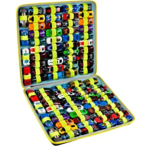 paiyule 88 car toy storage organizer case for matchbox cars, car display carrying container holder for mini collection, random assortment party and more gift pack-box only