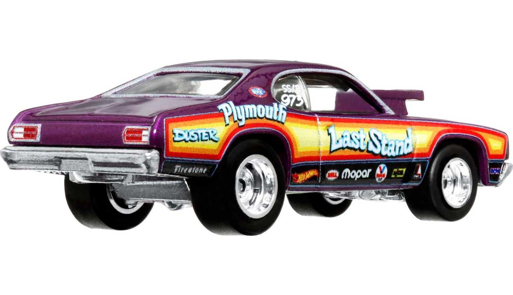 Hot Wheels Car Culture Circuit Legend Premium Toy Car, Die-Cast 1:64 Scale 73 Plymouth Duster for Play or Display