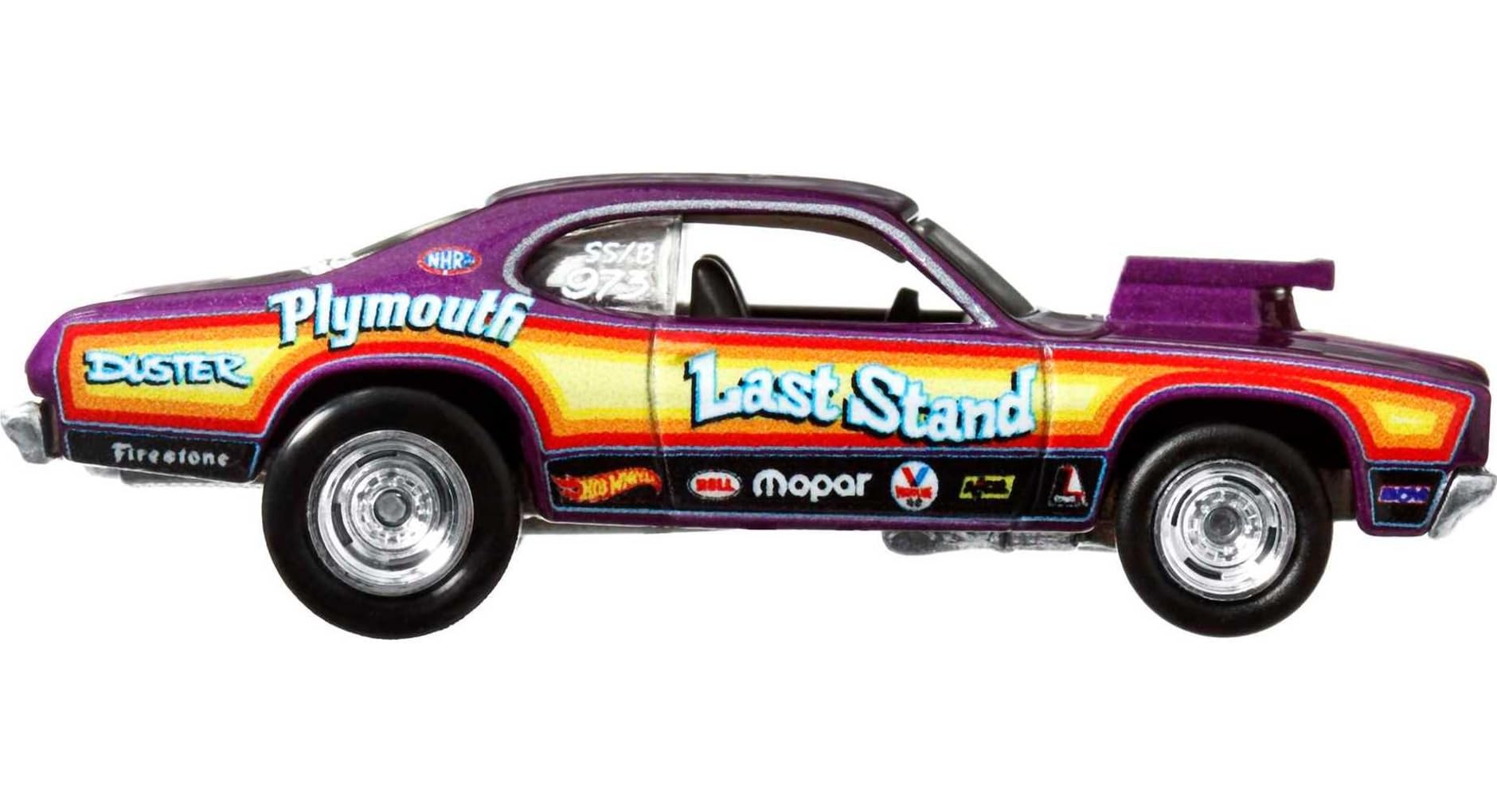 Hot Wheels Car Culture Circuit Legend Premium Toy Car, Die-Cast 1:64 Scale 73 Plymouth Duster for Play or Display