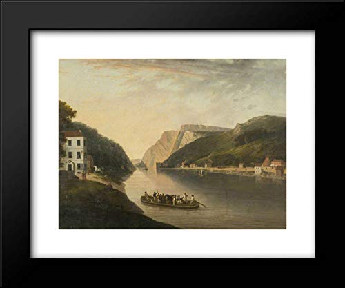 Hotwells and Rownham Ferry 24x20 Framed Art Print by William Williams