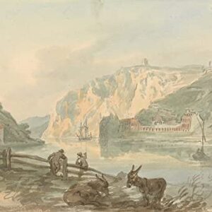 ArtDirect Hotwells from Rownham Ferry 48x33 UnFramed Museum Art Print Poster Ready for Framing by Nicholas Pocock (English, 1740-1821)